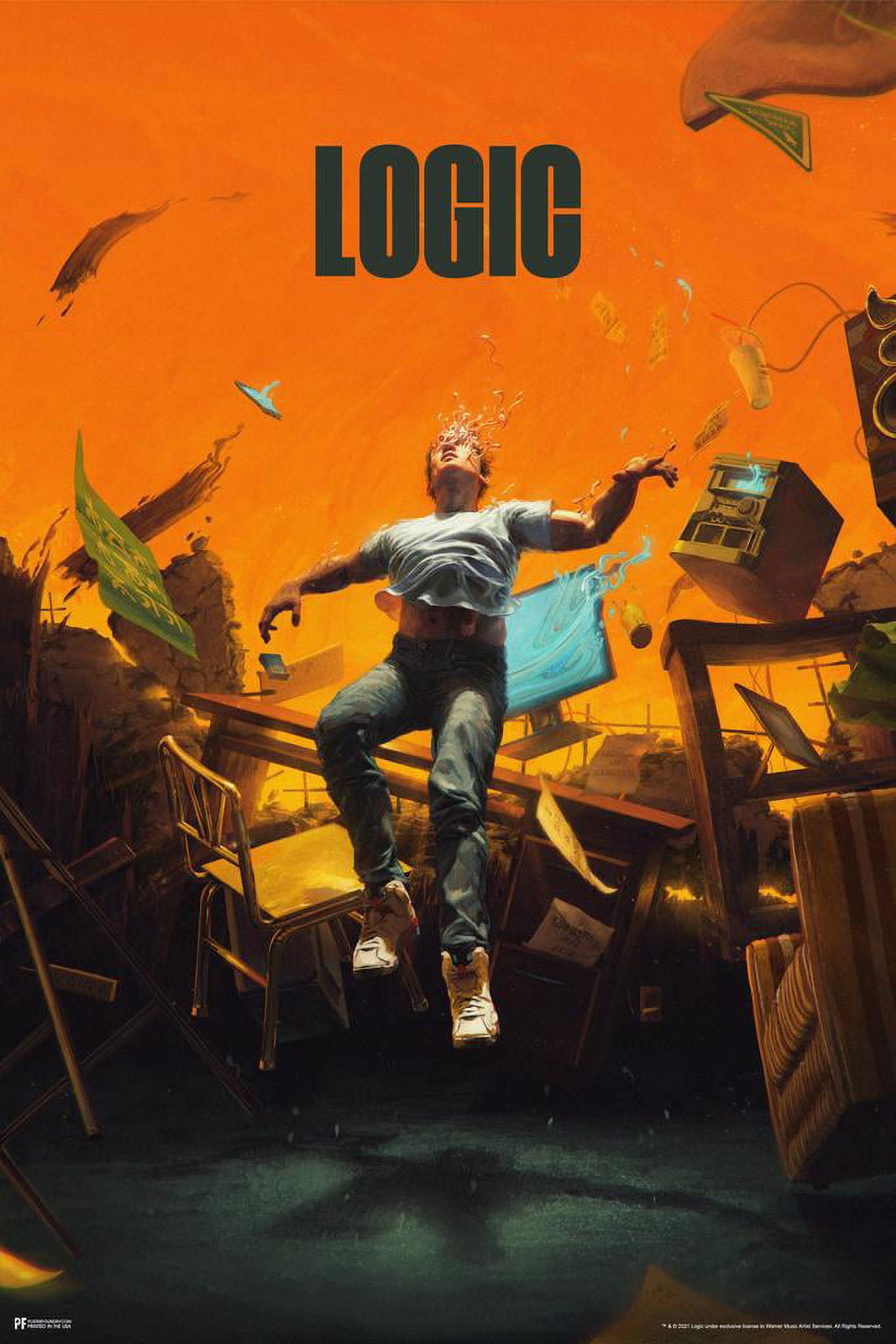 Laminated Logic Merch No Pressure Album Cover Art Detail Rap Posters ...