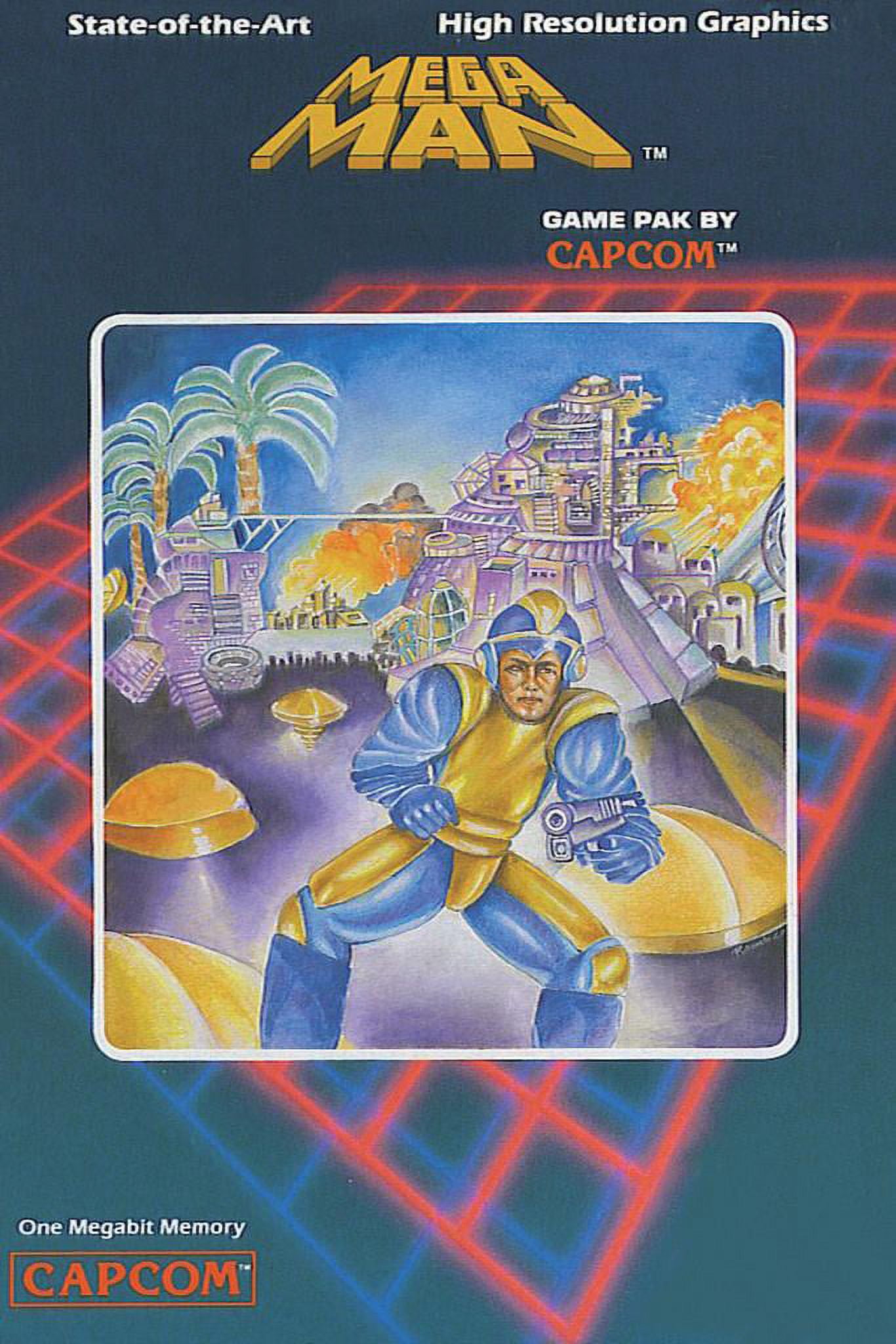 Laminated Mega Man NES Cover Box Art Video Game Video Gamer Classic ...