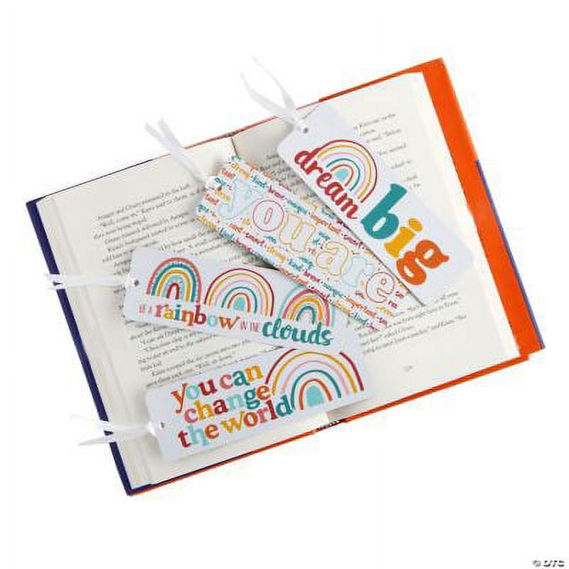 Laminated Rainbow Bookmarks, Birthday, Stationery, 48 Pieces - Walmart.com