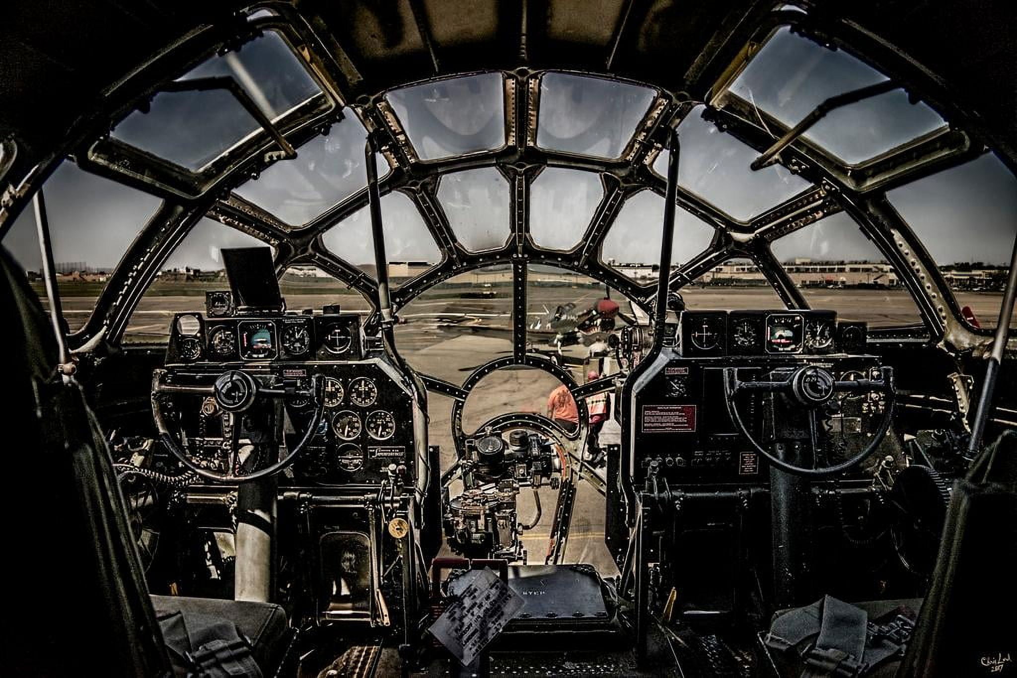 Laminated Super Fortress Cockpit by Chris Lord Photo Photograph Poster ...