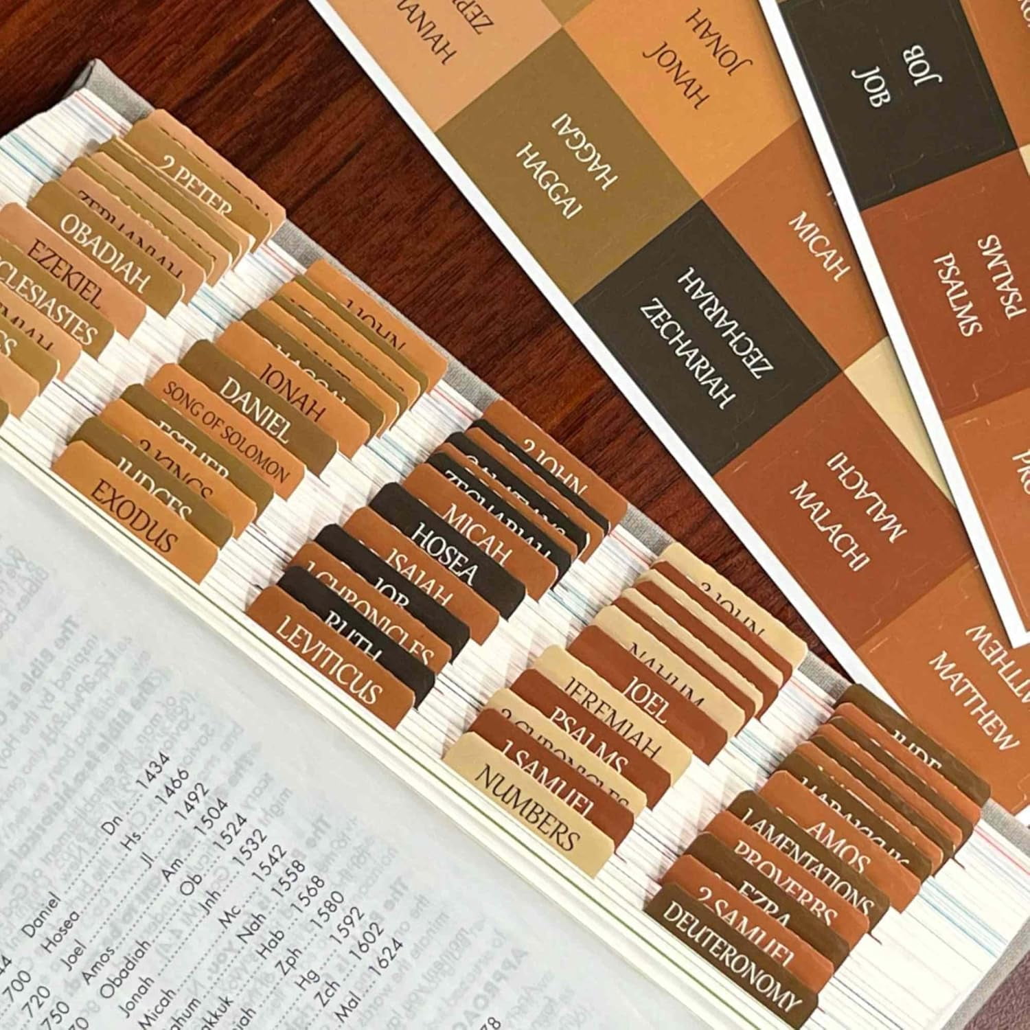 Laminated Tabs, Large Print Stickers, Easy to Read & Apply Tabs for ...