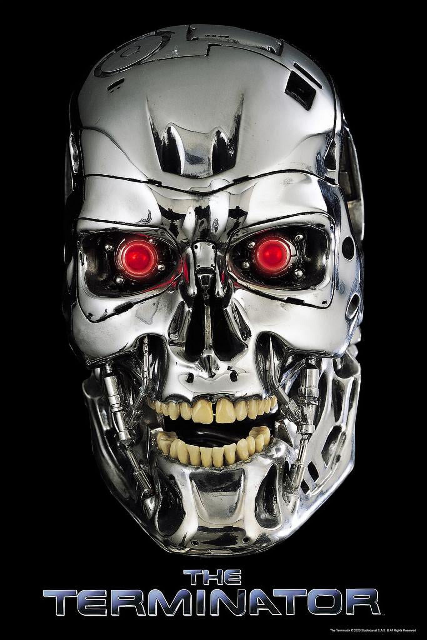 Laminated The Terminator Official Cyborg Skull Action Movie Arnold ...