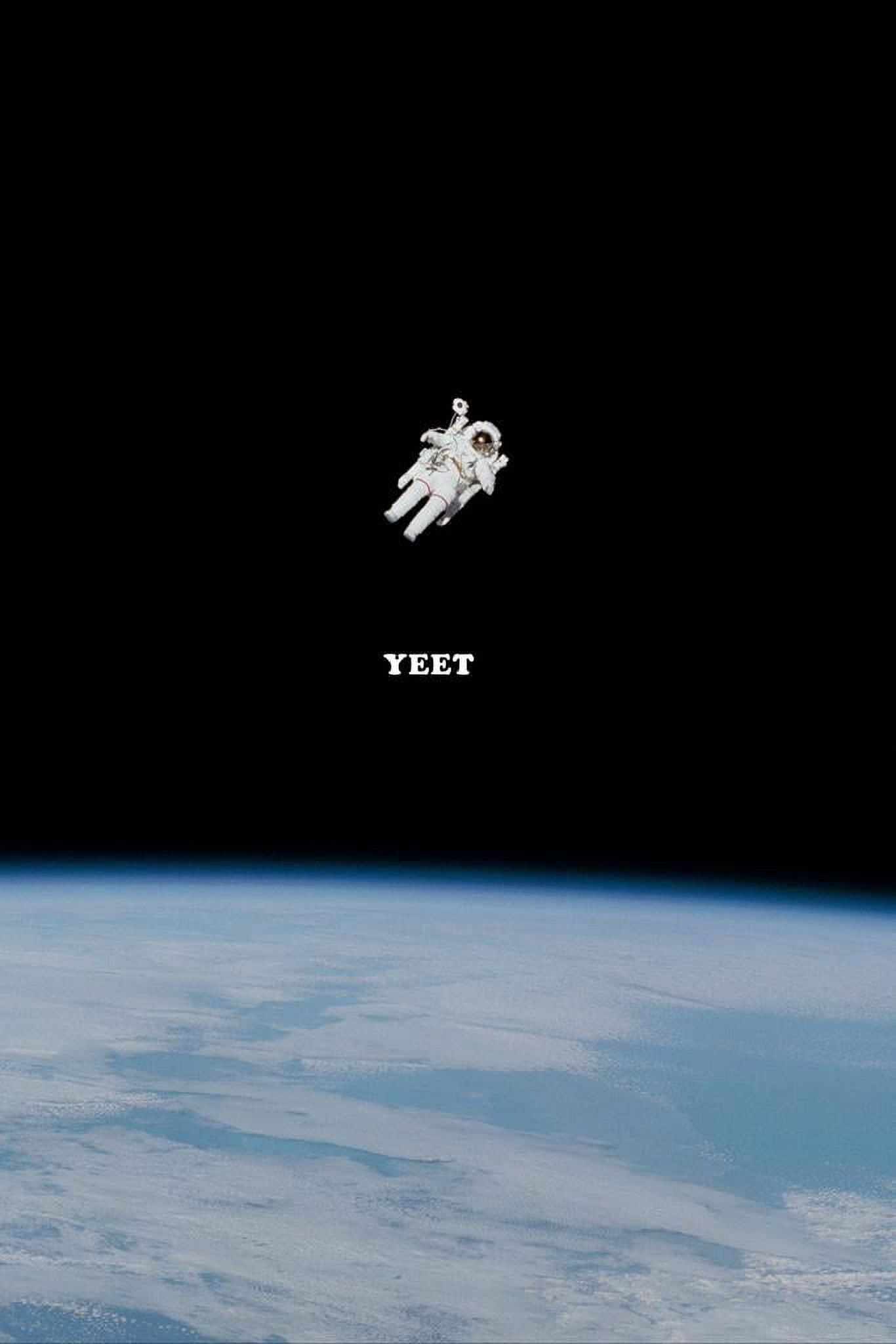 Laminated Yeet Me Into Space Astronaut Funny Dank Meme Poster Dry Erase ...
