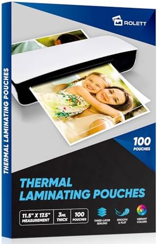 Laminating Sheets, 100 Pack Laminating Pouches Holds 11 x 17 Inch ...