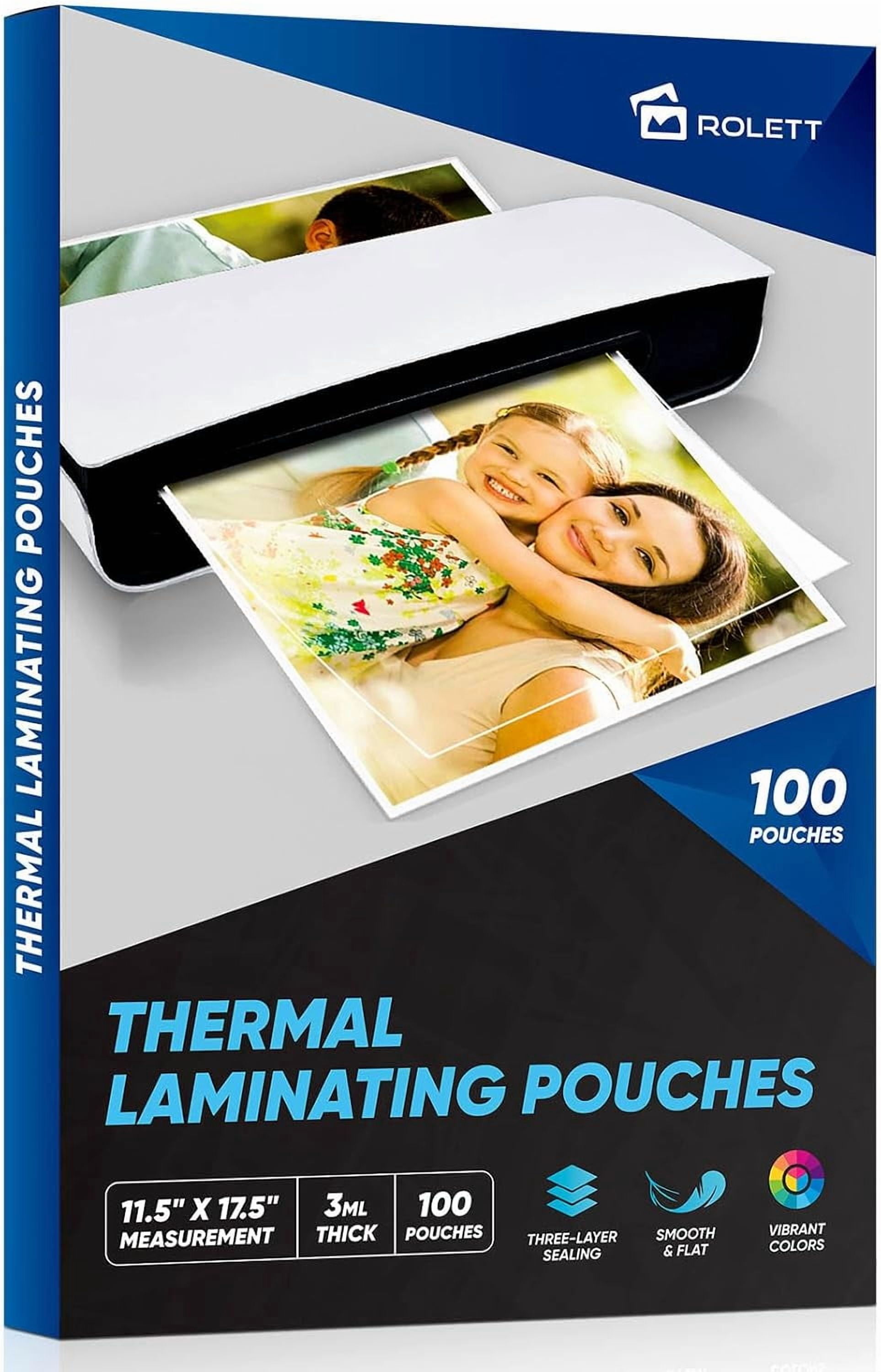 Laminating Sheets, 100 Pack Laminating Pouches Holds 11 x 17 Inch ...