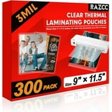 Laminating Sheets, 300 Pack Clear Thermal Laminating Plastic Paper ...