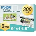 Laminating Sheets, PANDRI 500 Pack Thermal Laminator Pouches Holds 8.5 ...