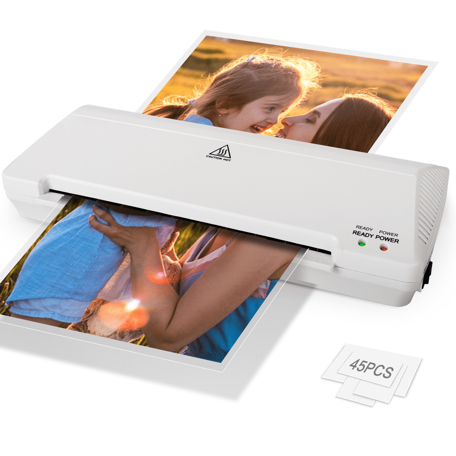 Laminator 9 Inch A4 Laminator Machine, Desktop Thermal Laminator Never Jam with 45 Laminating ...