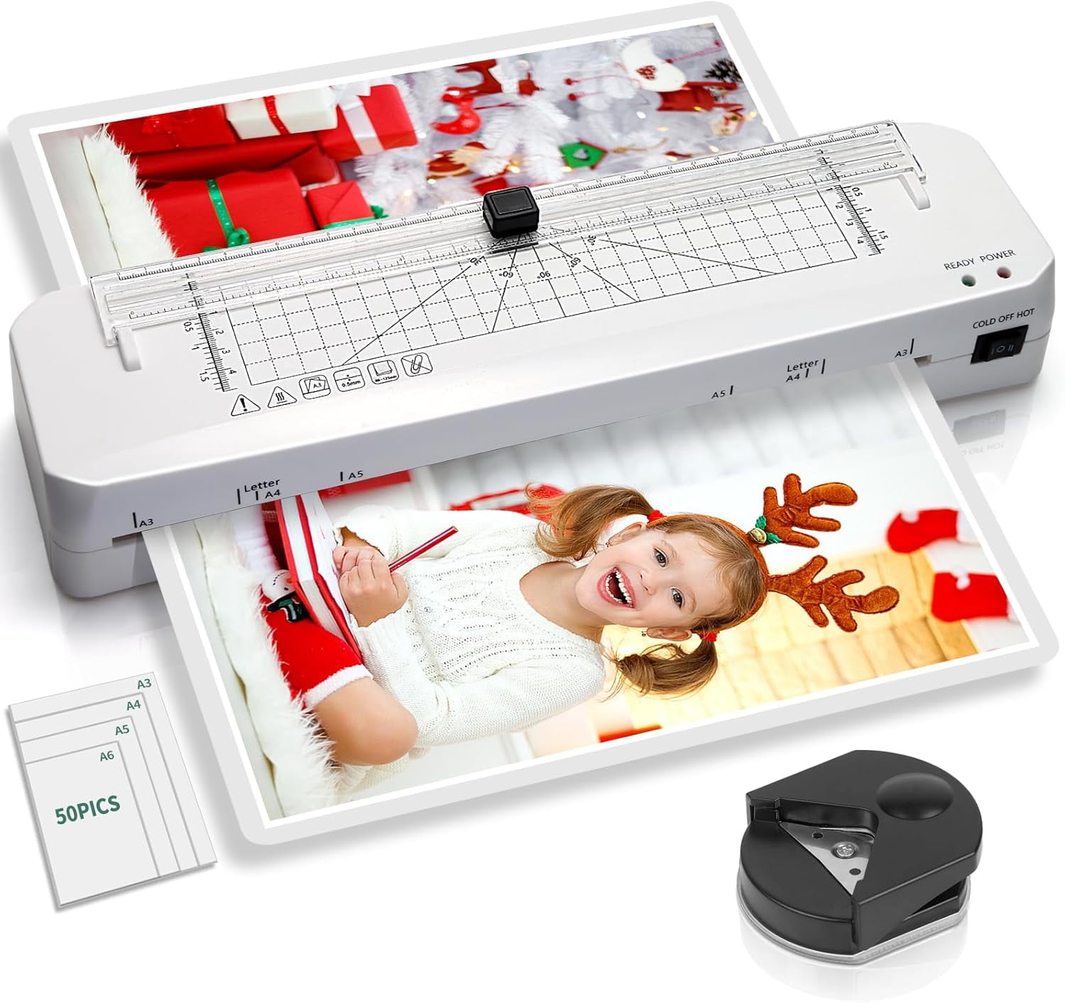 Laminator, A3 Laminator Machine with Built-in Trimmer, 70 Seconds Fast ...