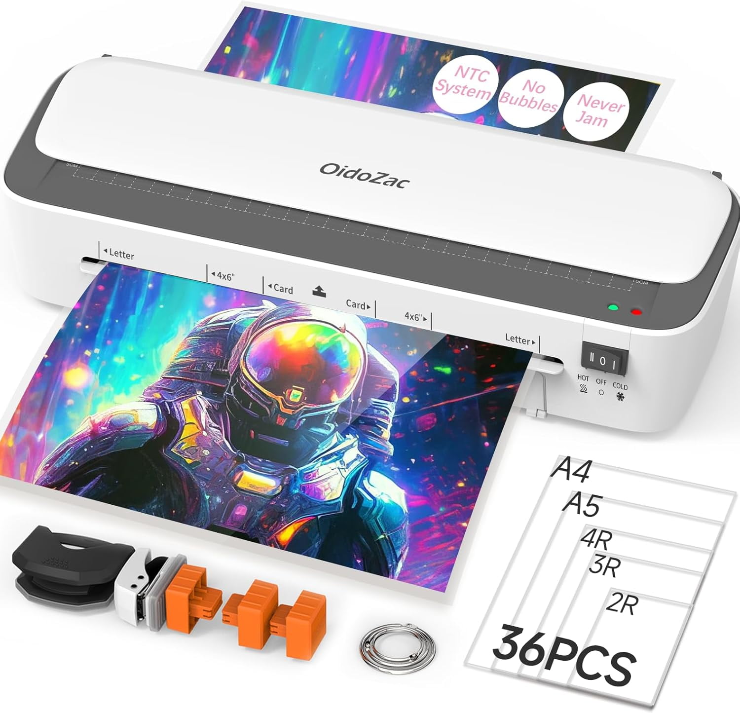 Laminator Machine, 11 in 1 Laminating Never Jam Technology with 36 ...
