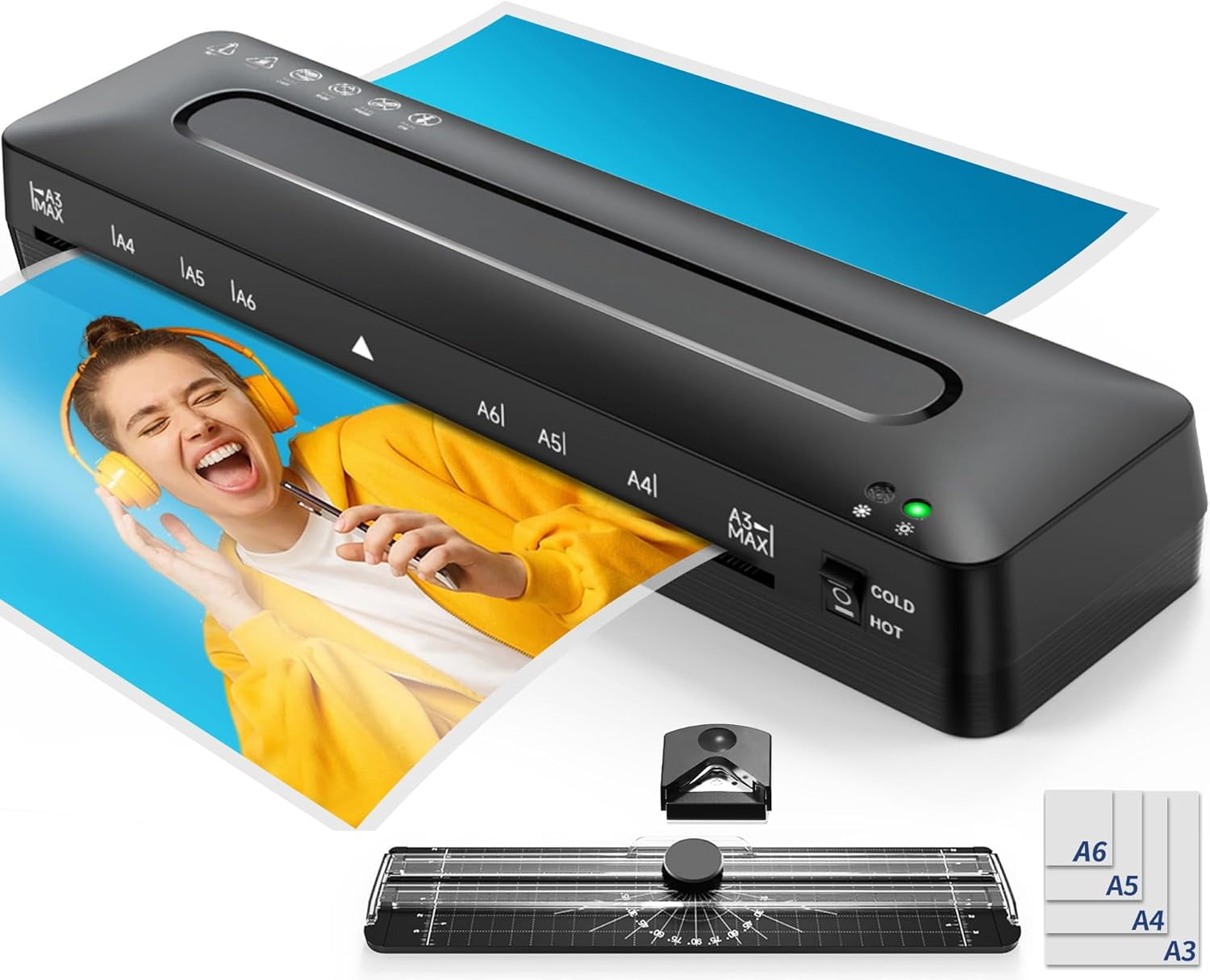 Laminator Machine 11x17 Laminator - 13 Inch Cold Thermal Laminators ...
