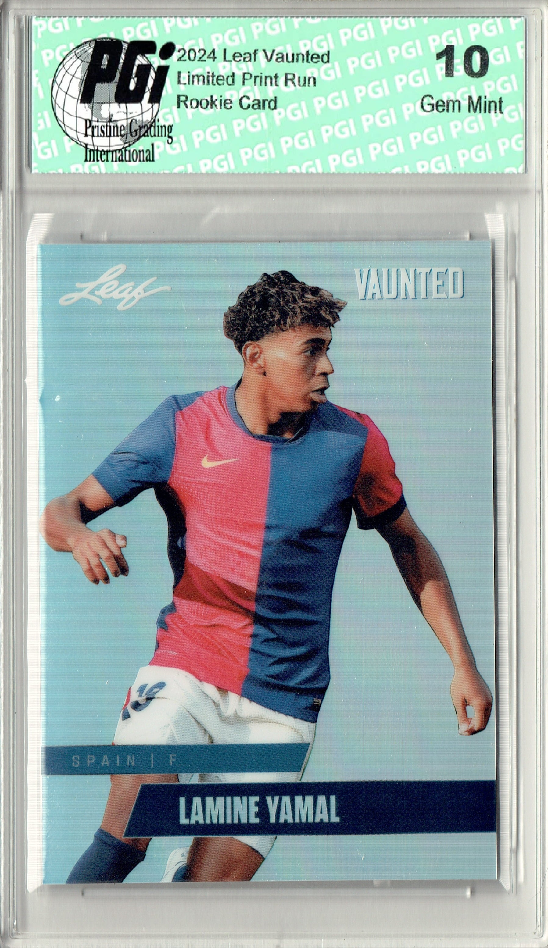 Lamine Yamal 2024 Leaf Vaunted Metal #VM-09 Silver 25 Made Rookie Card ...