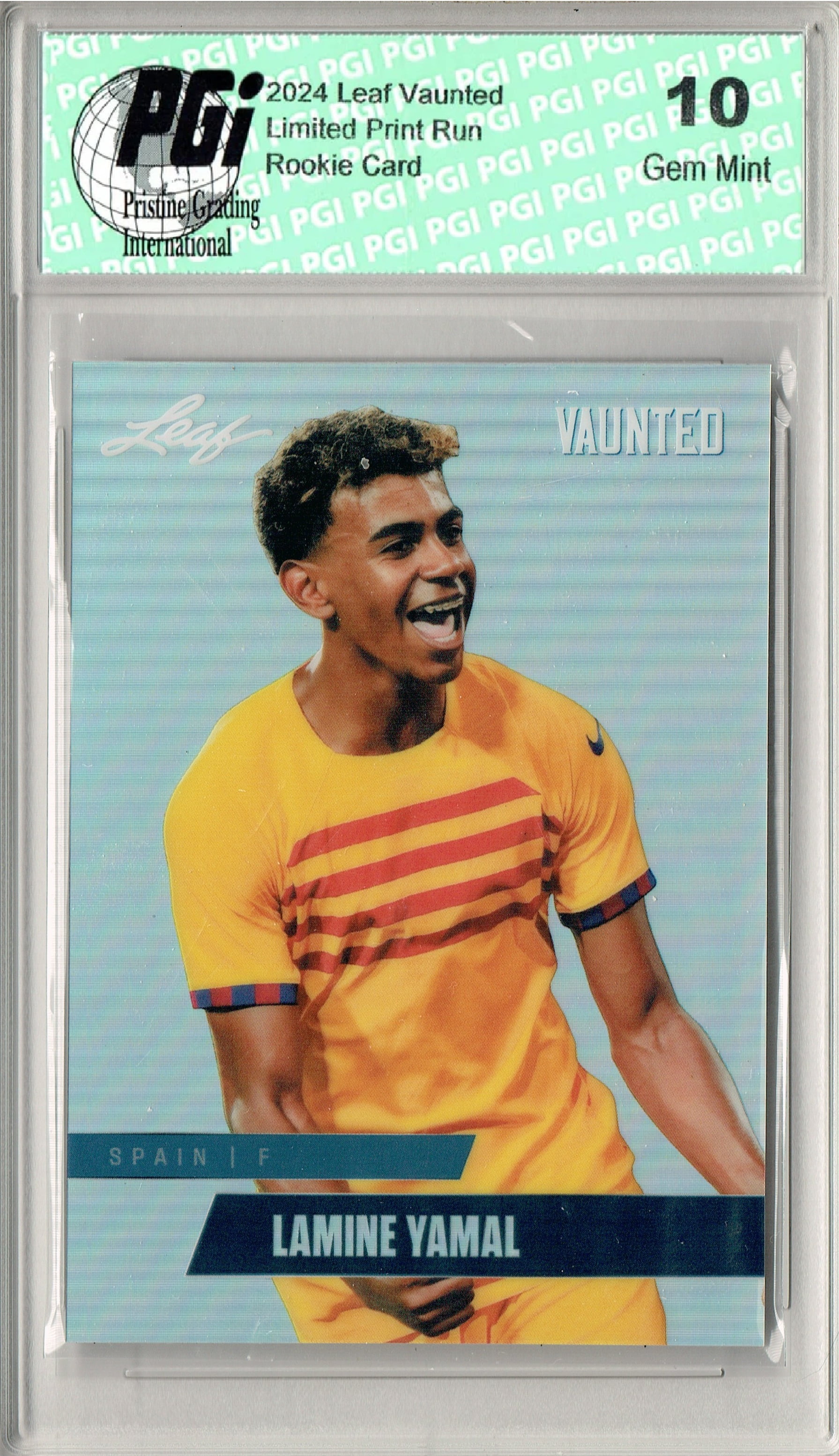 Lamine Yamal 2024 Leaf Vaunted Metal #VM-10 Silver 25 Made Rookie Card ...