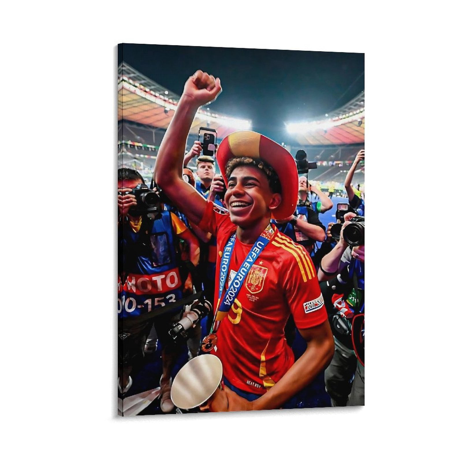 Lamine Yamal Art Football Sportsman Posters Painting On Canvas Wall Art ...
