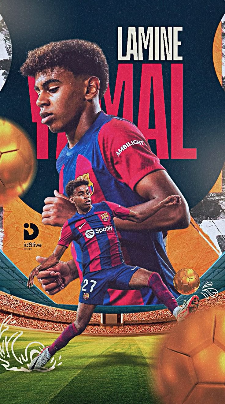 Lamine Yamal FC Barcelona Concept footballer Poster 1 - Walmart.com