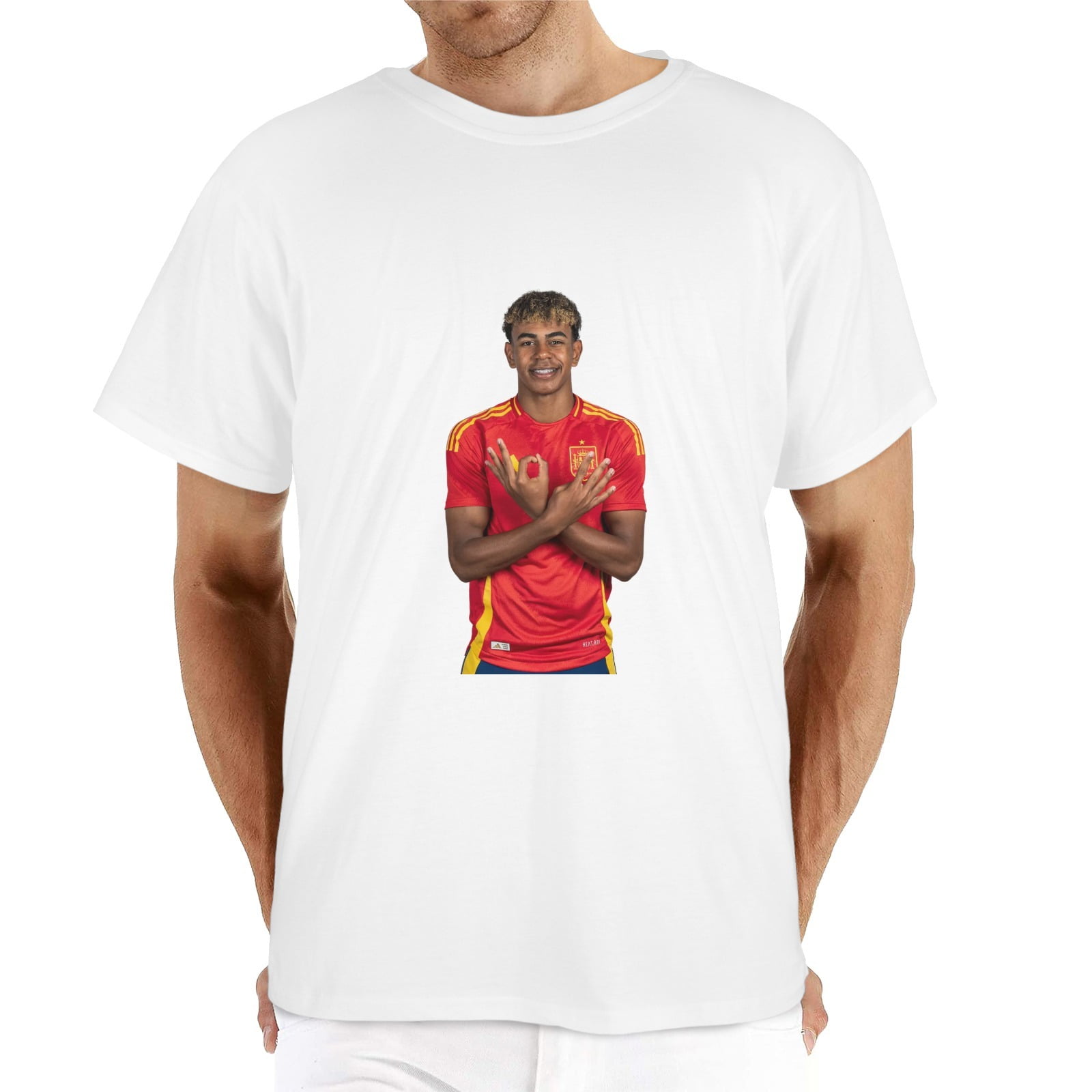 Lamine Yamal Men's Heavy Cotton T-Shirt – Daily Wear, Travel & Gym ...