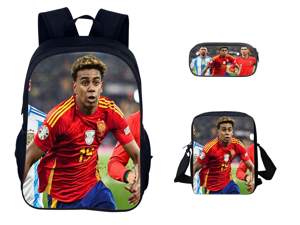 Lamine Yamal Multifunction Backpack Set Football Star 3 in 1 School Bag ...