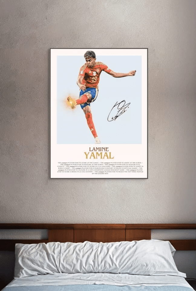 Lamine Yamal Poster, Spain Poster, Yamal Poster, Barcelona Post Poster ...