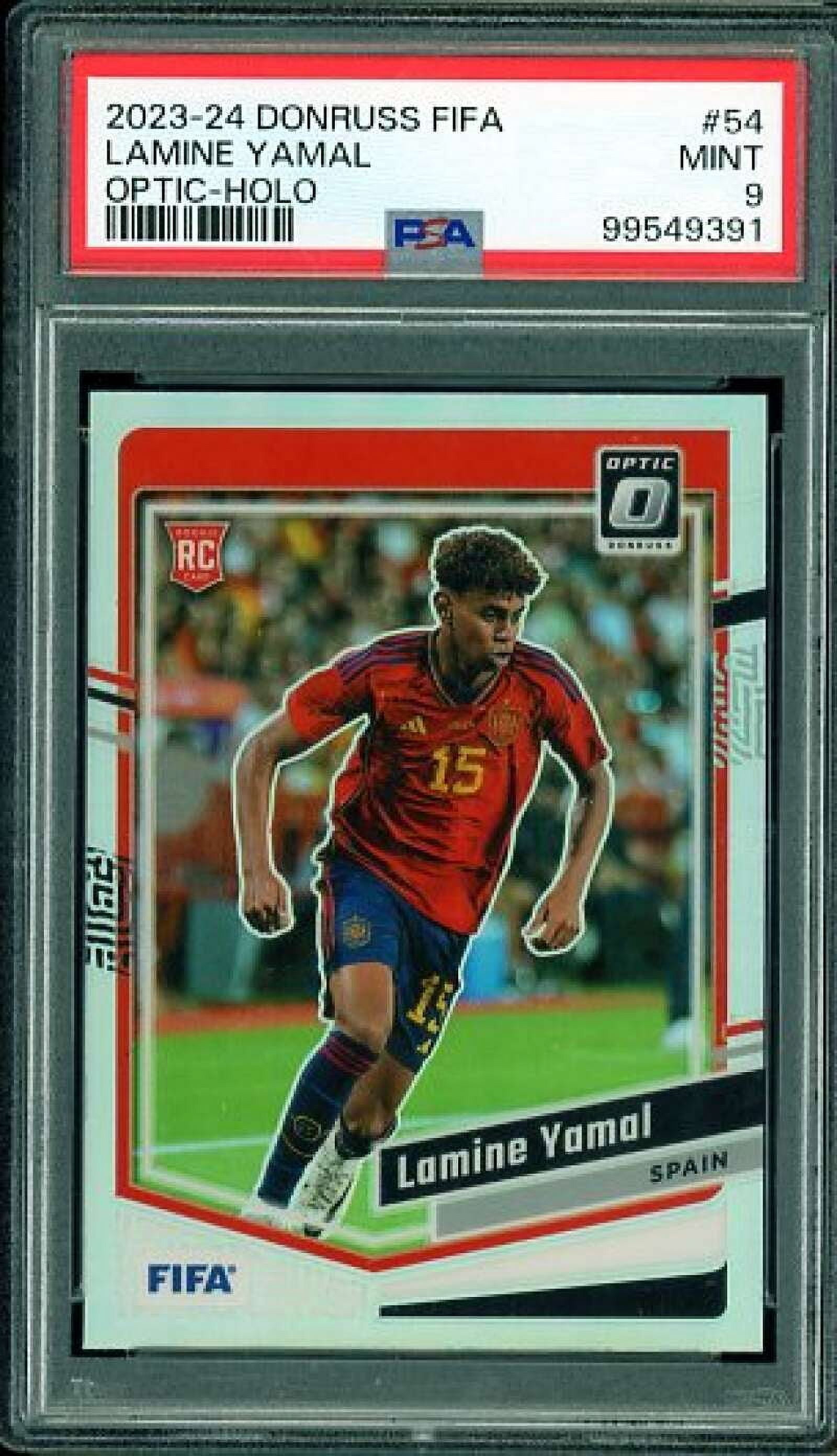Lamine Yamal Rookie Card 2023-24 Donruss Fifa Optic-Holo #54 PSA 9 ...