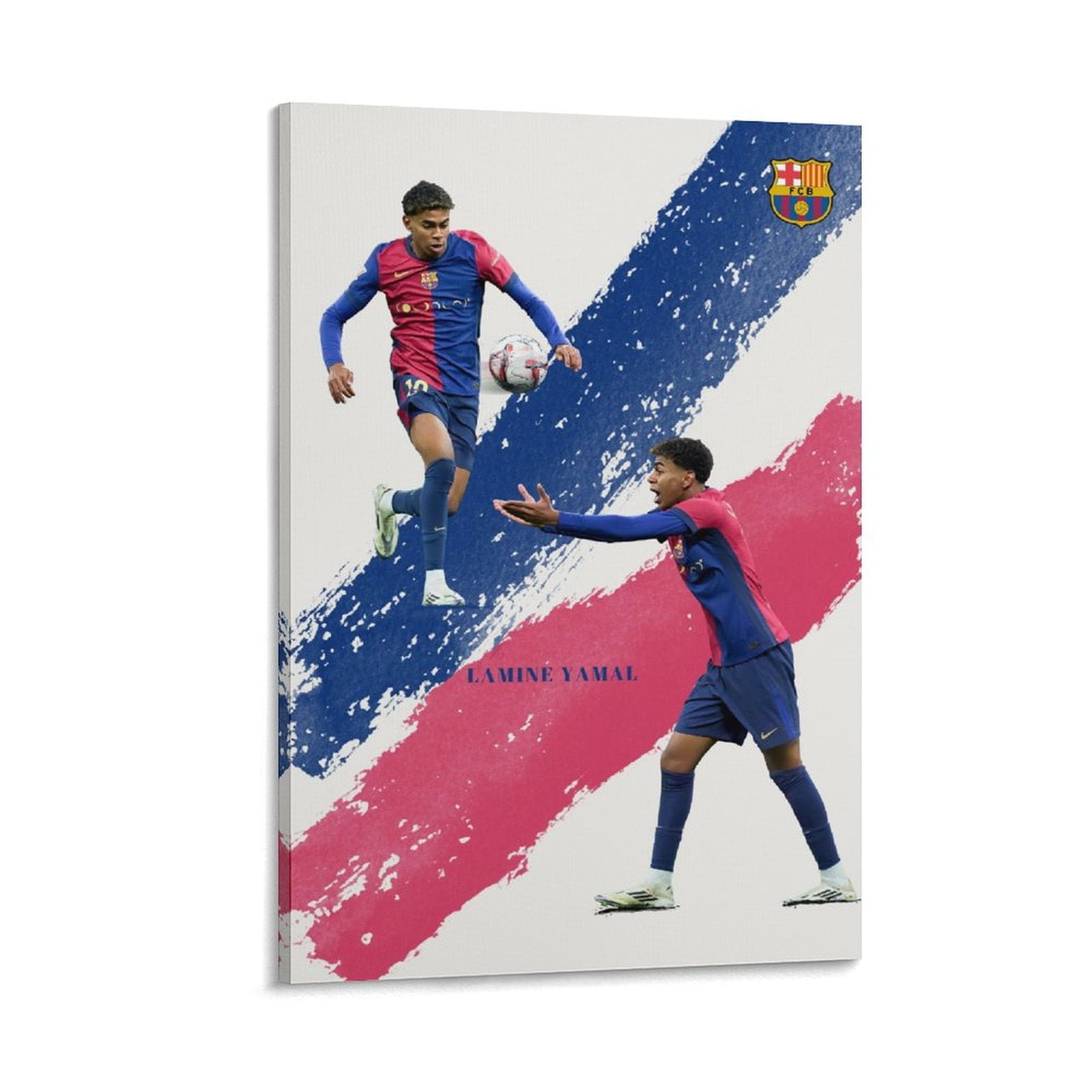 Lamine Yamal Soccer Canvas Poster Wall Art Football Player Poster For ...