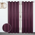 Lamis Metallic Shimmer Grommet Window Panel, Burgundy, 54x90 Inches ...