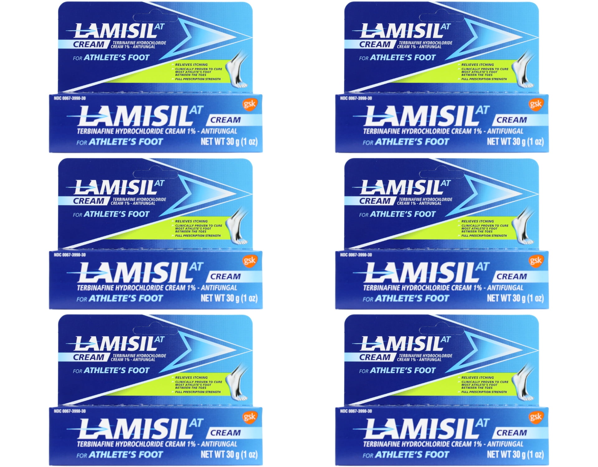 Lamisil AT Athlete's Foot Antifungal Cream, 1.0 oz (Pack of 6 ...