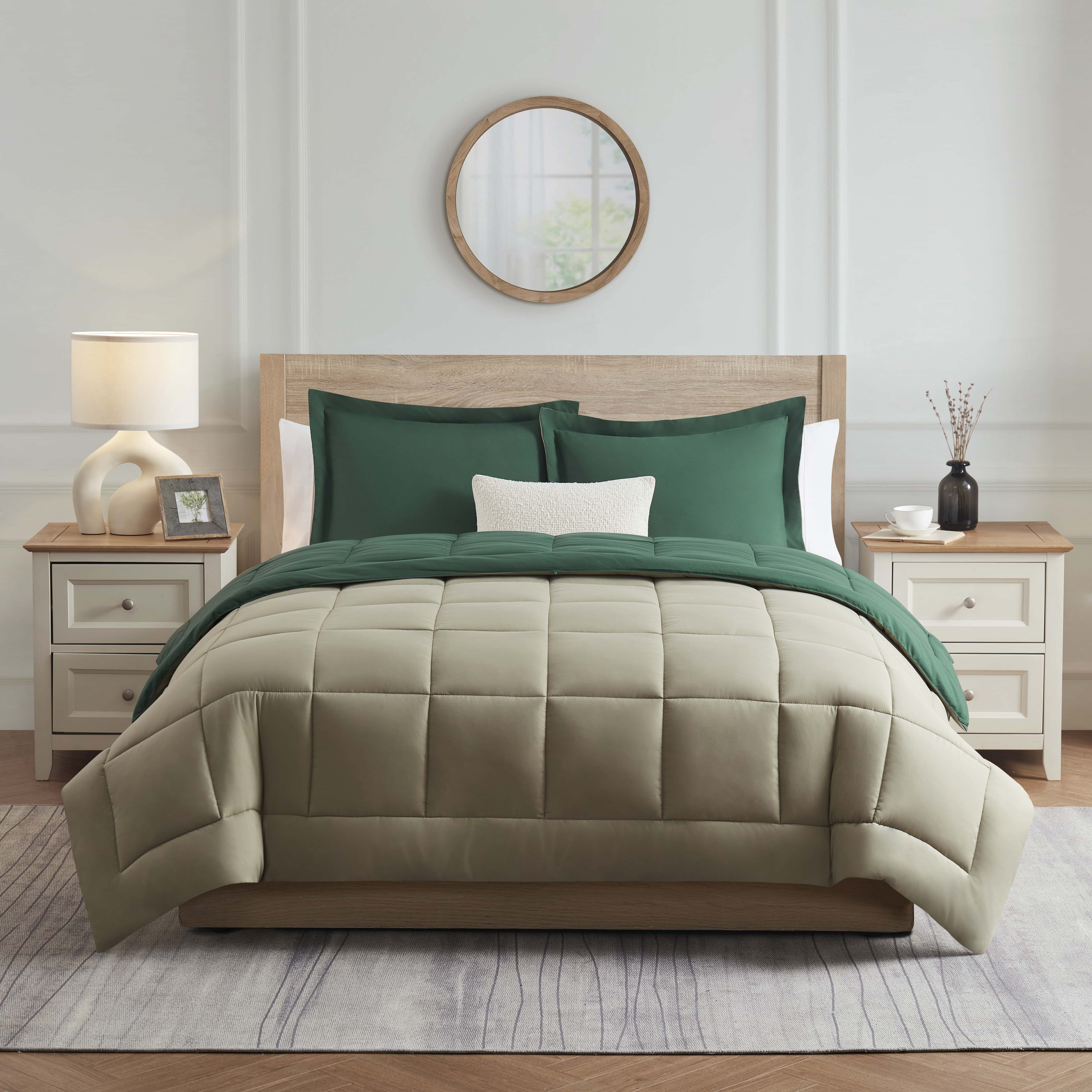 LammaLoe 3-Piece King Size Comforter Sets, Reversible Bed in a Bag ...