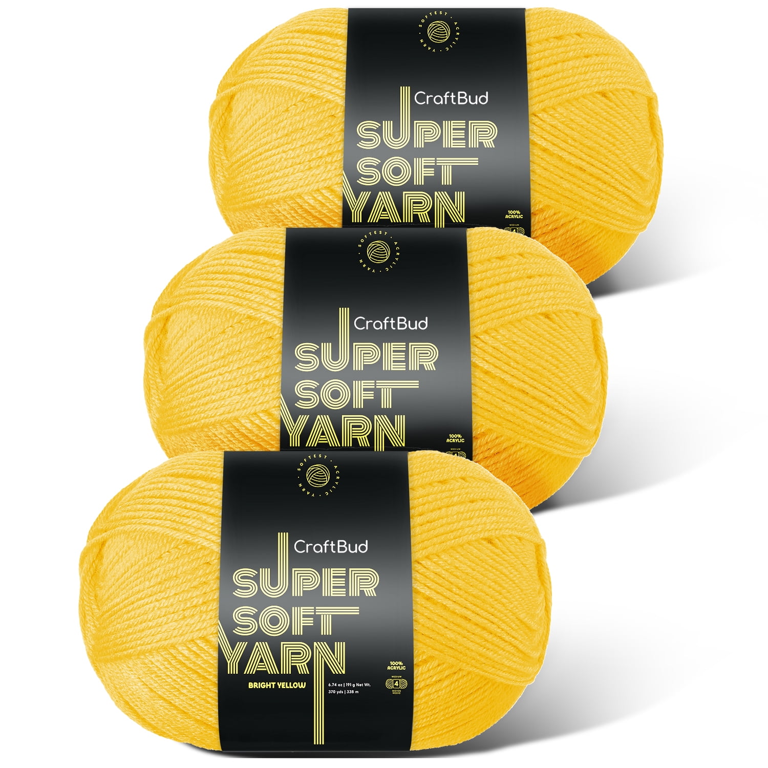 LammaLoe Acrylic Yarn For Crocheting And Knitting, (370 Yards) Worsted ...