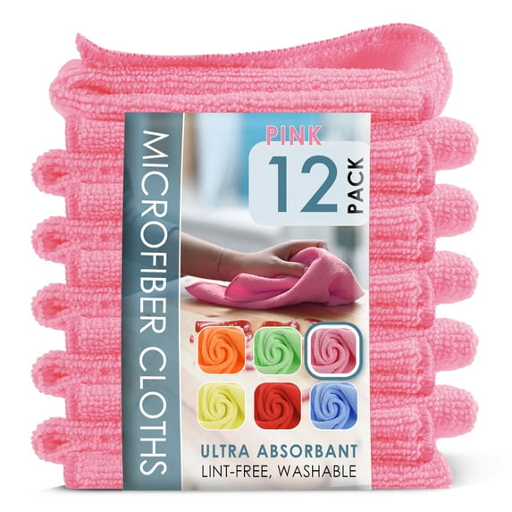 LammaLoe Microfiber Cleaning Cloths, Super Absorbent Cleaning Rags ...