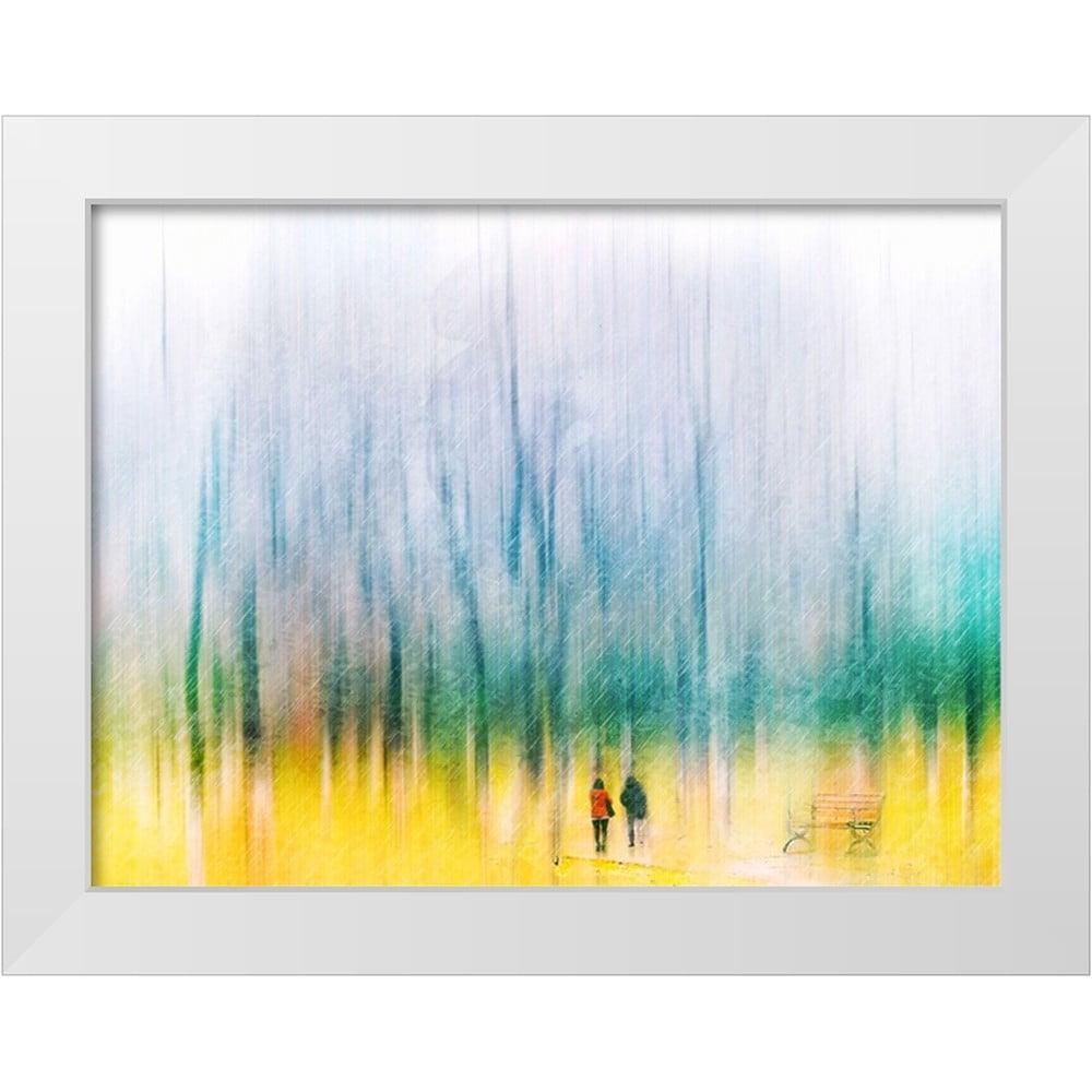 Lammakmak 14x12 White Modern Wood Framed Museum Art Print Titled - Accompany - Walmart.com