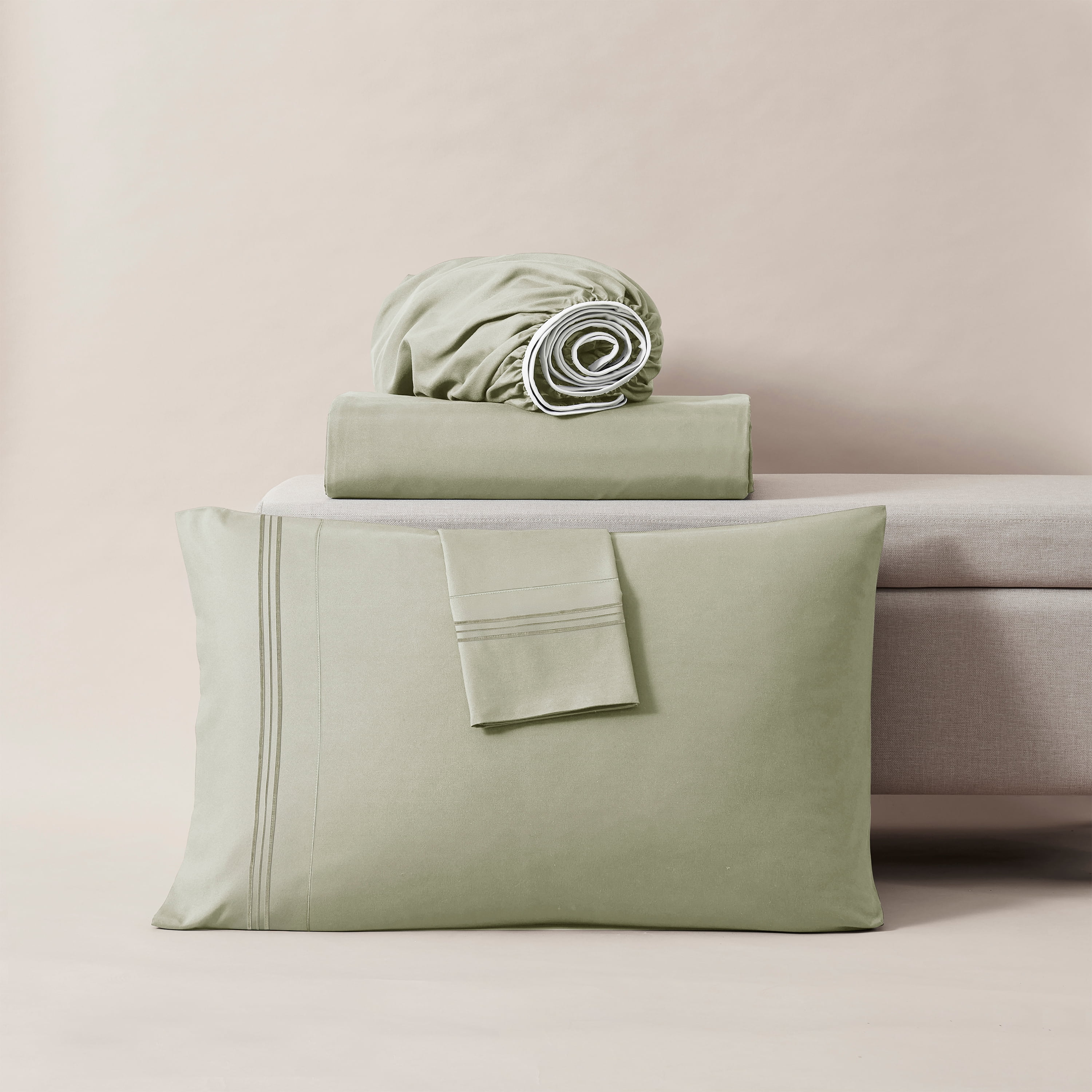 Lammaloe Split King Sheet Sets, 1800 Series Deep Pocket 5 Piece, Luxury ...