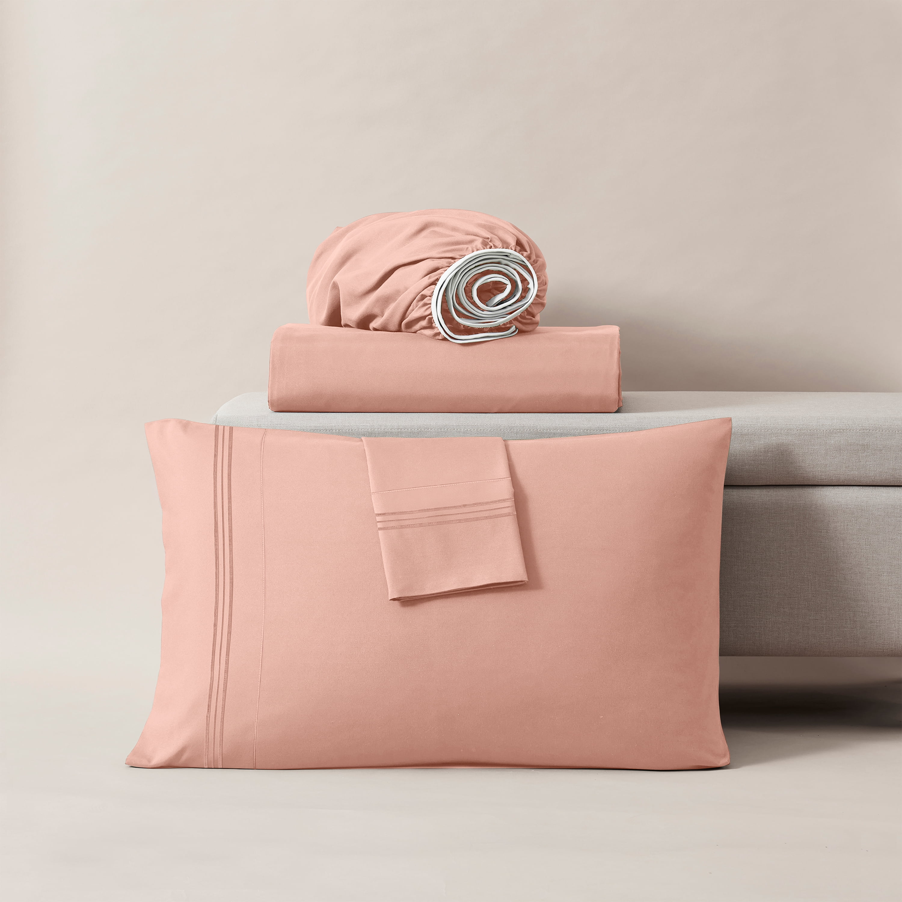Lammaloe Twin Sheet Sets, 1800 Series Deep Pocket 3 Piece, Soft ...