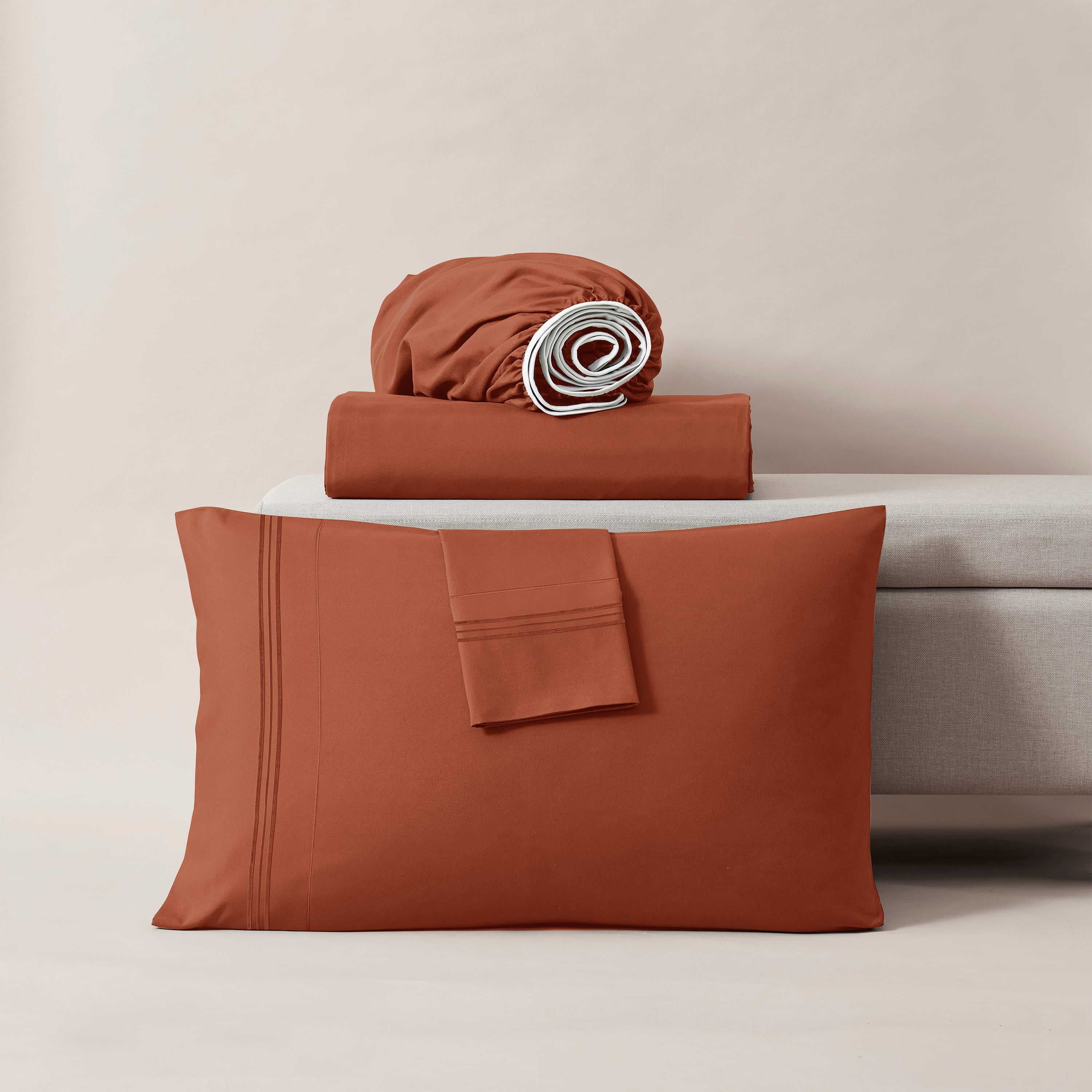 Lammaloe Twin Sheet Sets, 1800 Series Deep Pocket 3 Piece, Soft ...