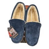 Lamo Mens Harrison Suede Slip On Moccasin Slippers - Walmart.com