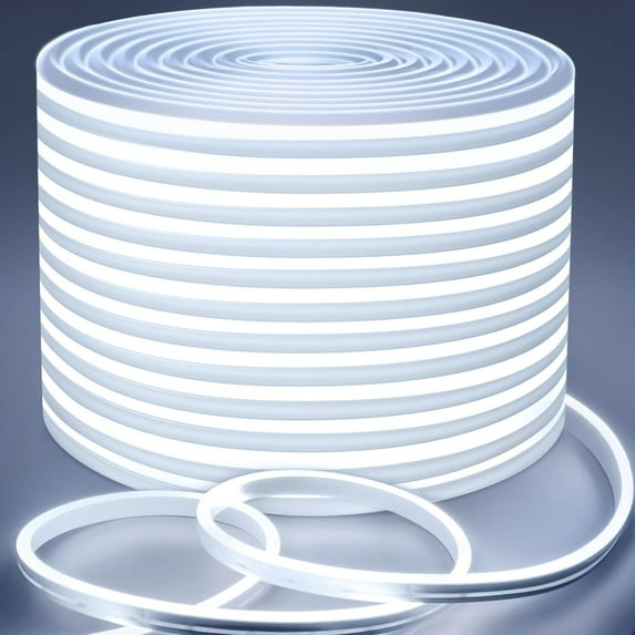 Lamomo LED Strip Lights, 65.6ft White Dimmable LED Rope Lights, 24V ...