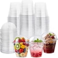 Lamosi 200 PACK 9oz Clear Plastic Cups, Disposable Cold Drinking Cups ...