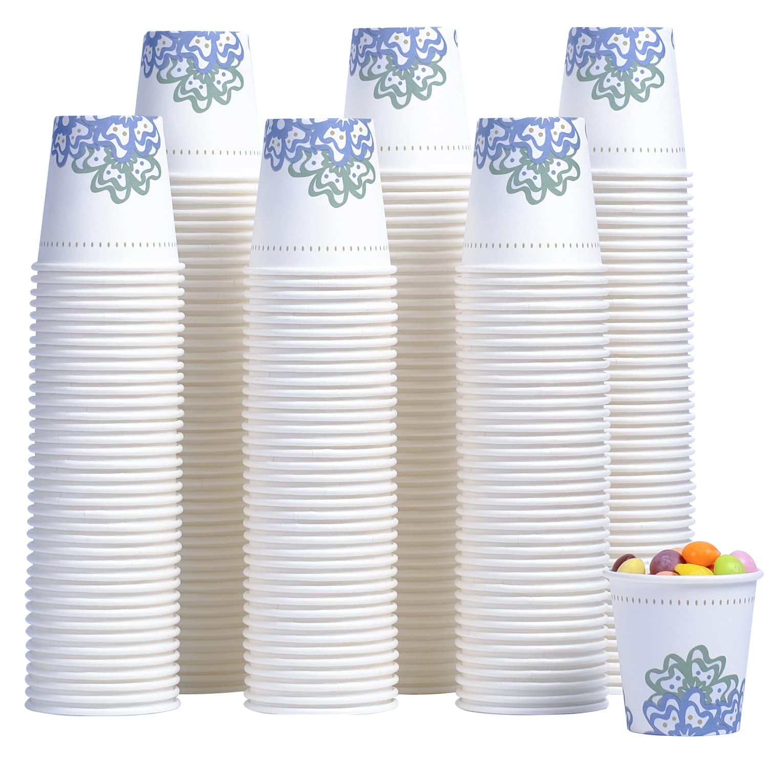 Lamosi 300 Pack 3 oz Disposable Bathroom Cups, 3oz Paper Cups for ...