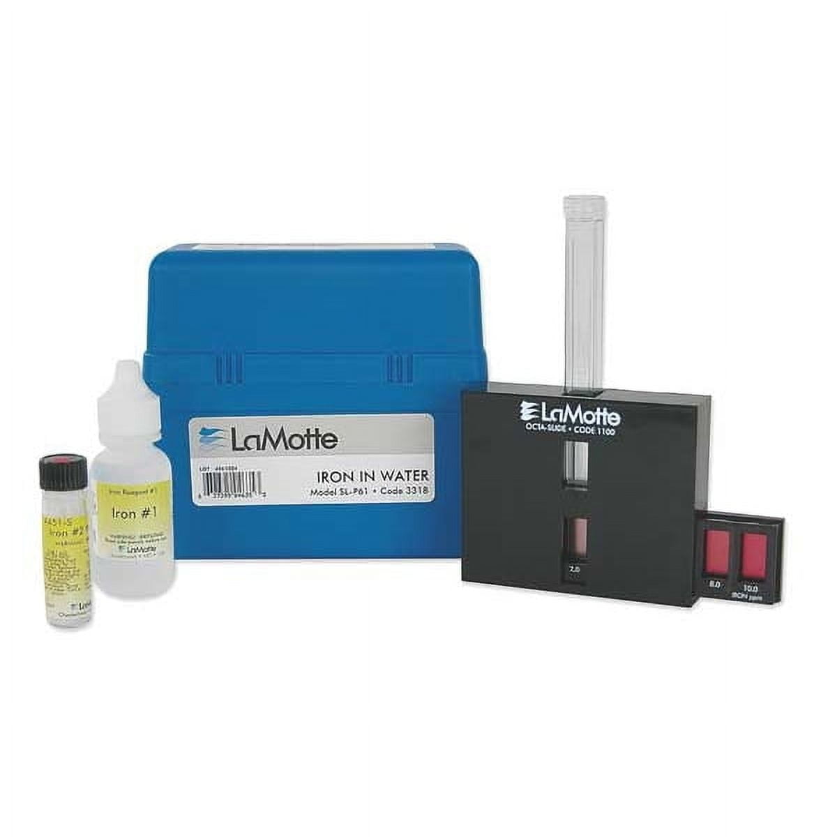 LAMOTTE Iron Water Quality Testing Kit, Range 0.5 to 10.0 PPM, 50 Tests ...
