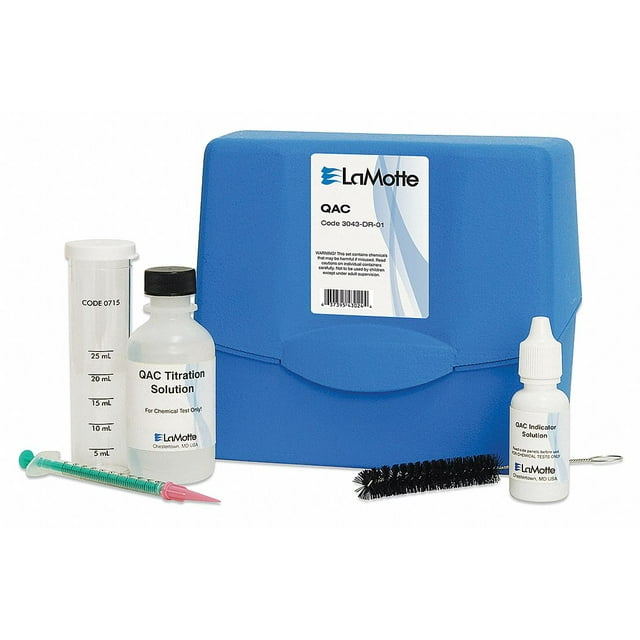 Lamotte Water Testing Kit,QAC,Range 0 to 500 PPM 3043-DR-01 - Walmart.com