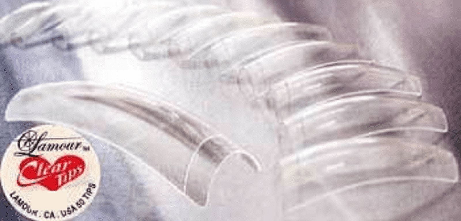 Lamour Nail Tips - Crystal Clear Tips 50/Pack # 3 - Walmart.com