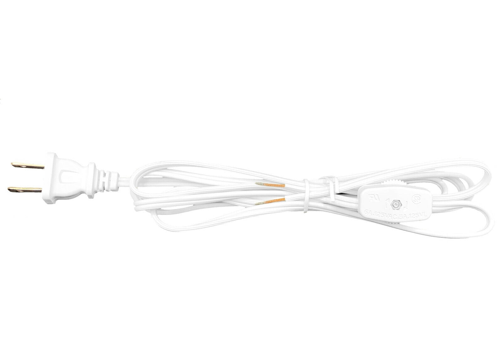 Lamp Cord With Rotary Switch, Polarized Plug, Stripped Ends Ready for ...