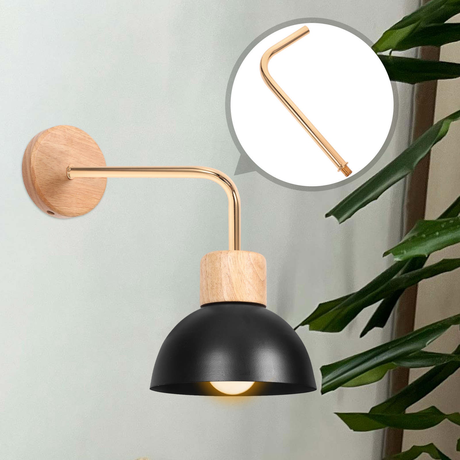 PENIKOKO Pendant Light Extension Rod Iron 1Piece 7.07X3.54X0.43In ...