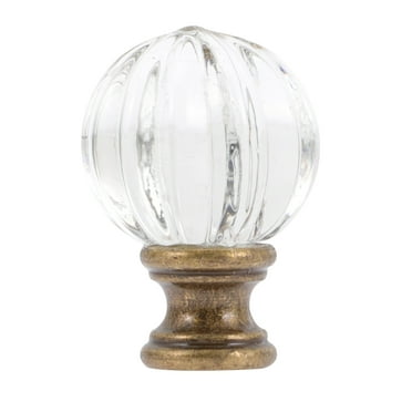 GoldSwift Clear Amber Round Sphere Glass Lamp Shade Replacement Globe ...