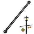 Ledmomo, Lamp Post Cross Arm, 16 inch, Black Steel Replacement ...