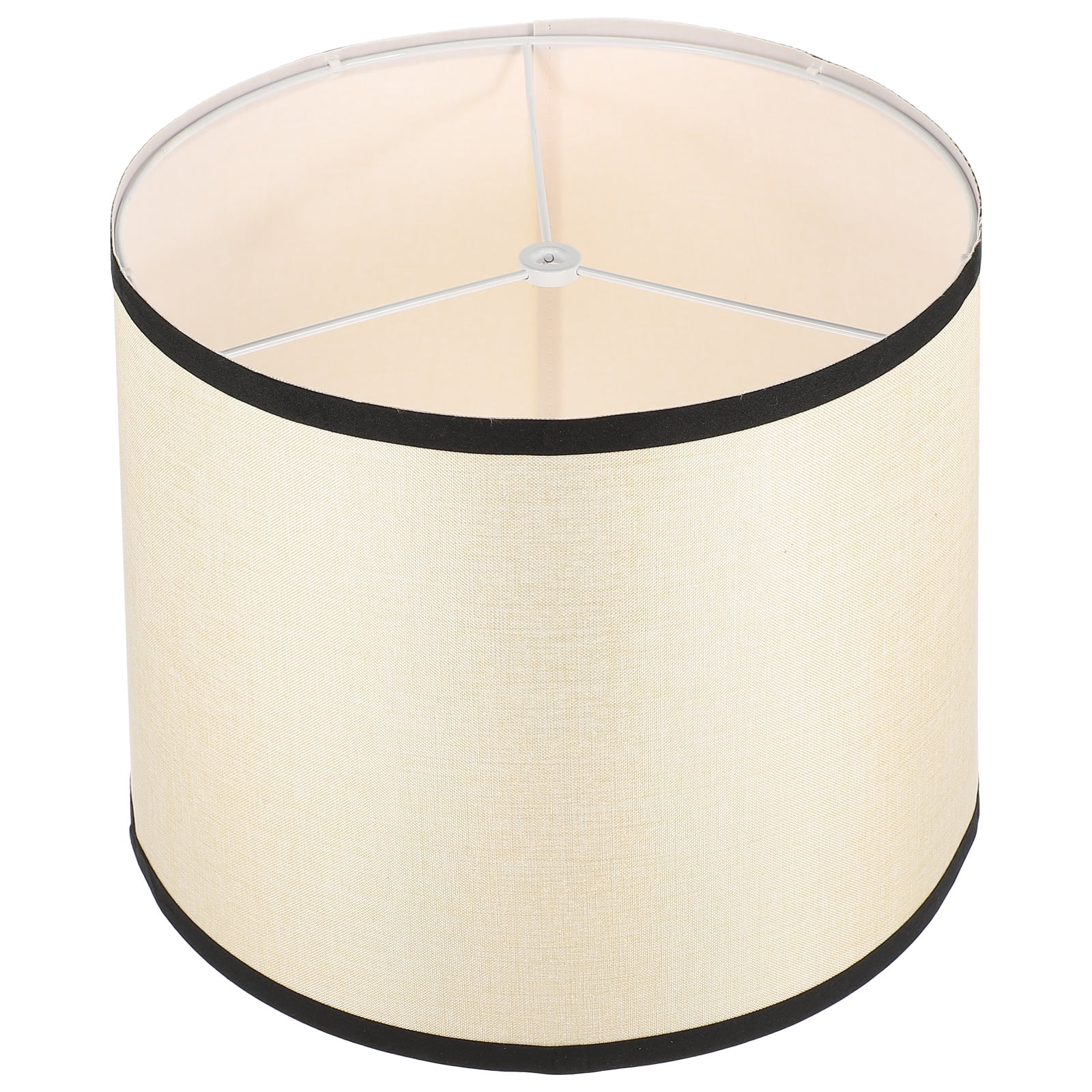 Khaki Cloth Lampshade for Home Use Sturdy Iron Frame Round Cover for ...