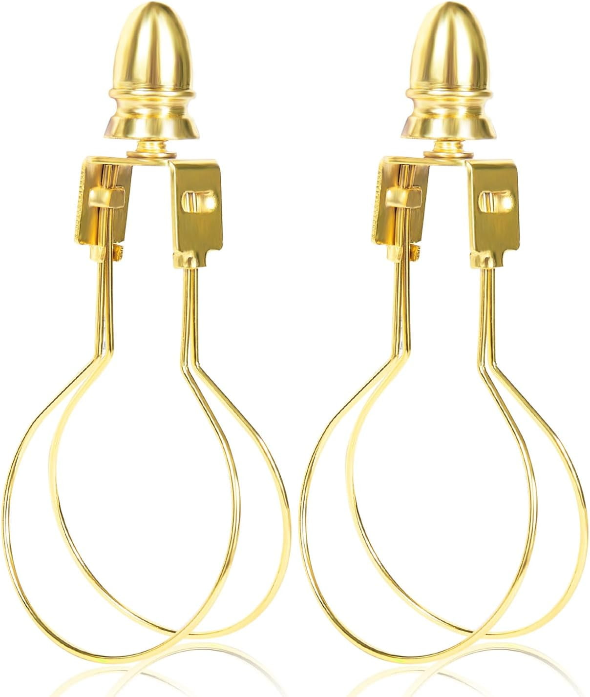 Lamp Shade Harp Holder Adapter kit - Clip on Lampshade Light Bulb With ...