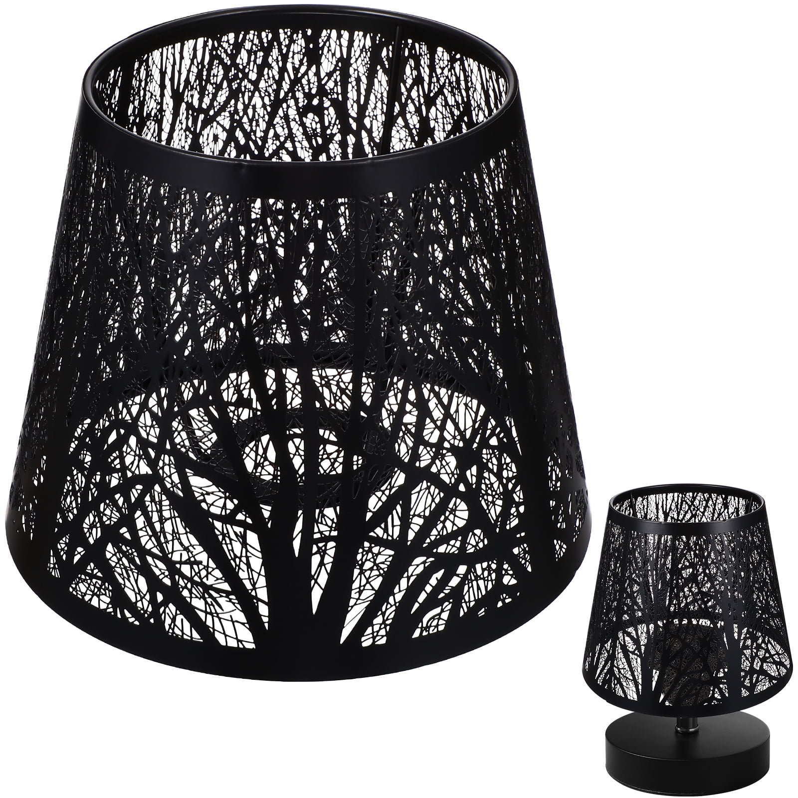 Black Metal Drum Lamp Shade Replacement for Table and Floor Lamps Ideal ...