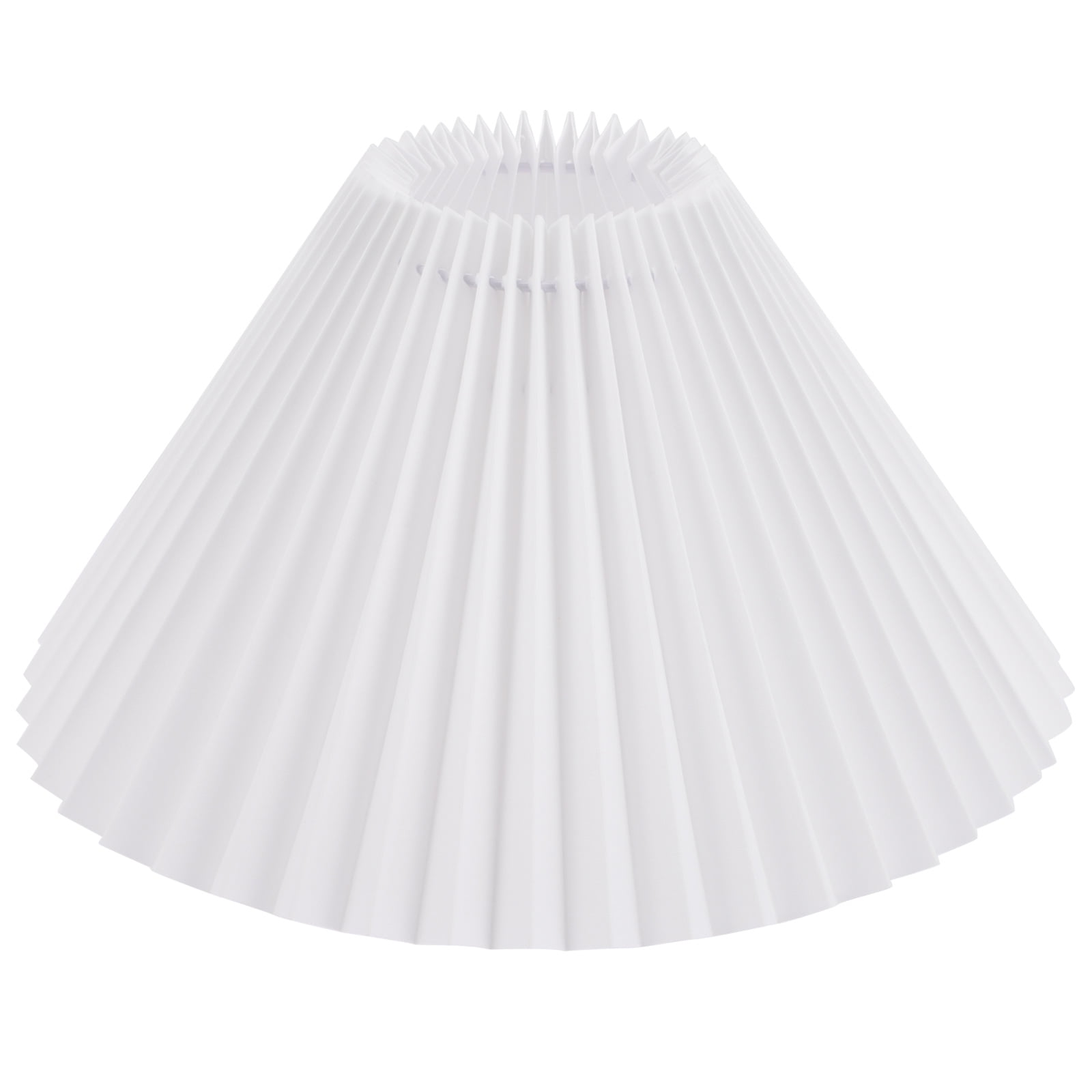 Homoyoyo Fabric Pleated Lamp Shade White for Home Decor Stable ...