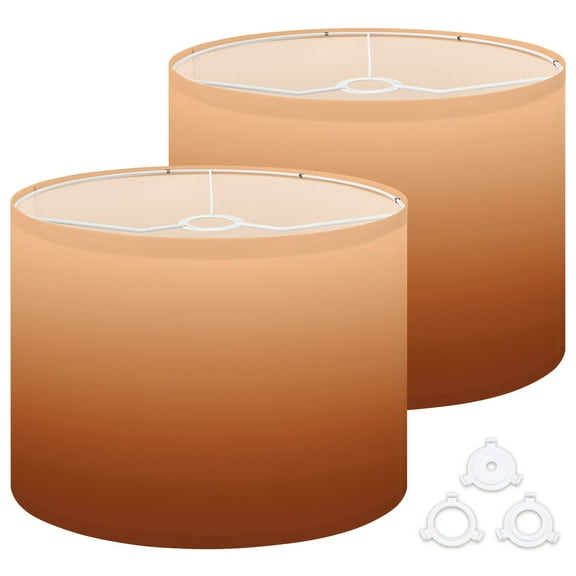 Fantastic Lampshades 2 Pack Bear Forest Mountains Polar Bear Silhouette ...