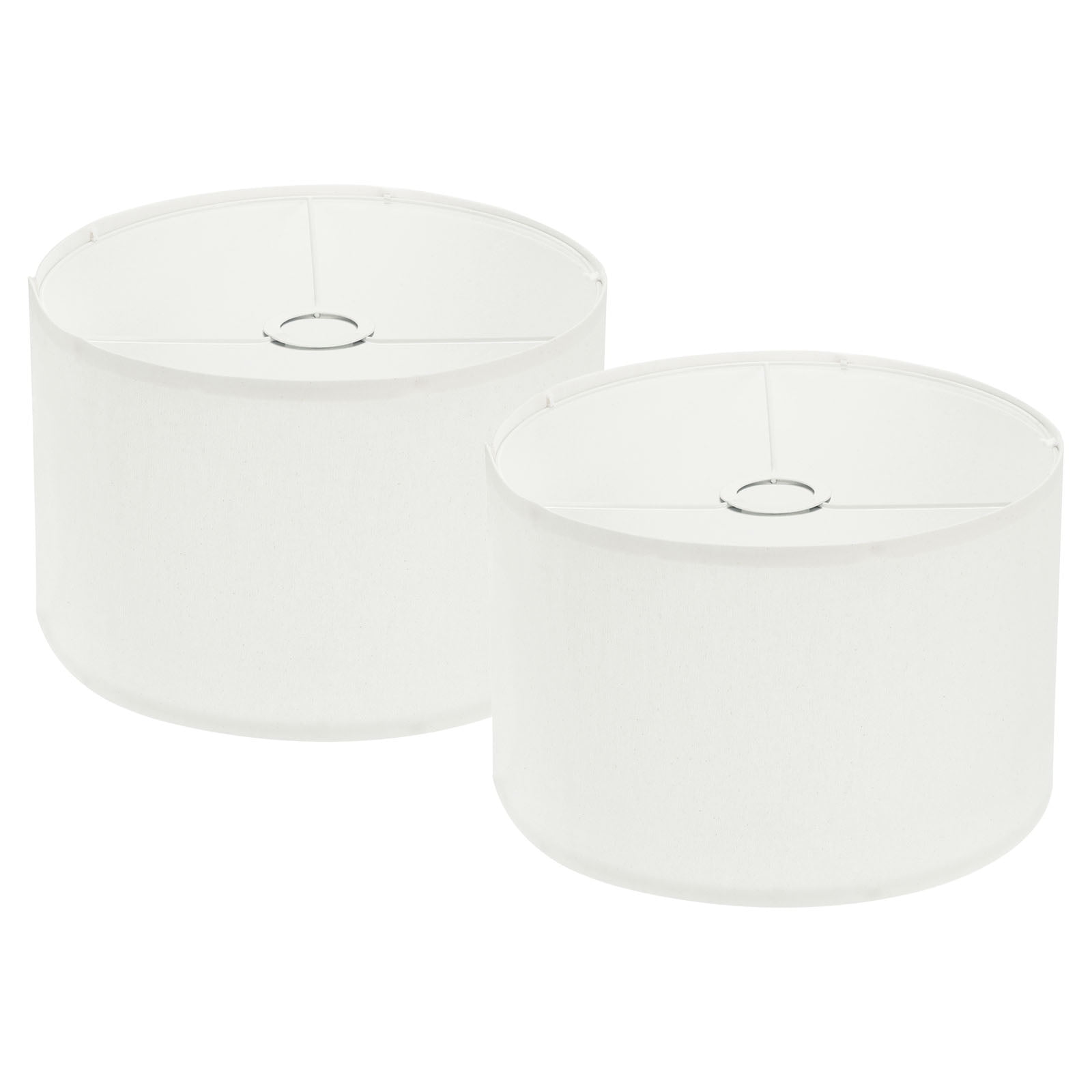 Lamp Shades Set of 2 Drum Lampshade 12"x12"x8" Linen Lamp Shade Easy ...